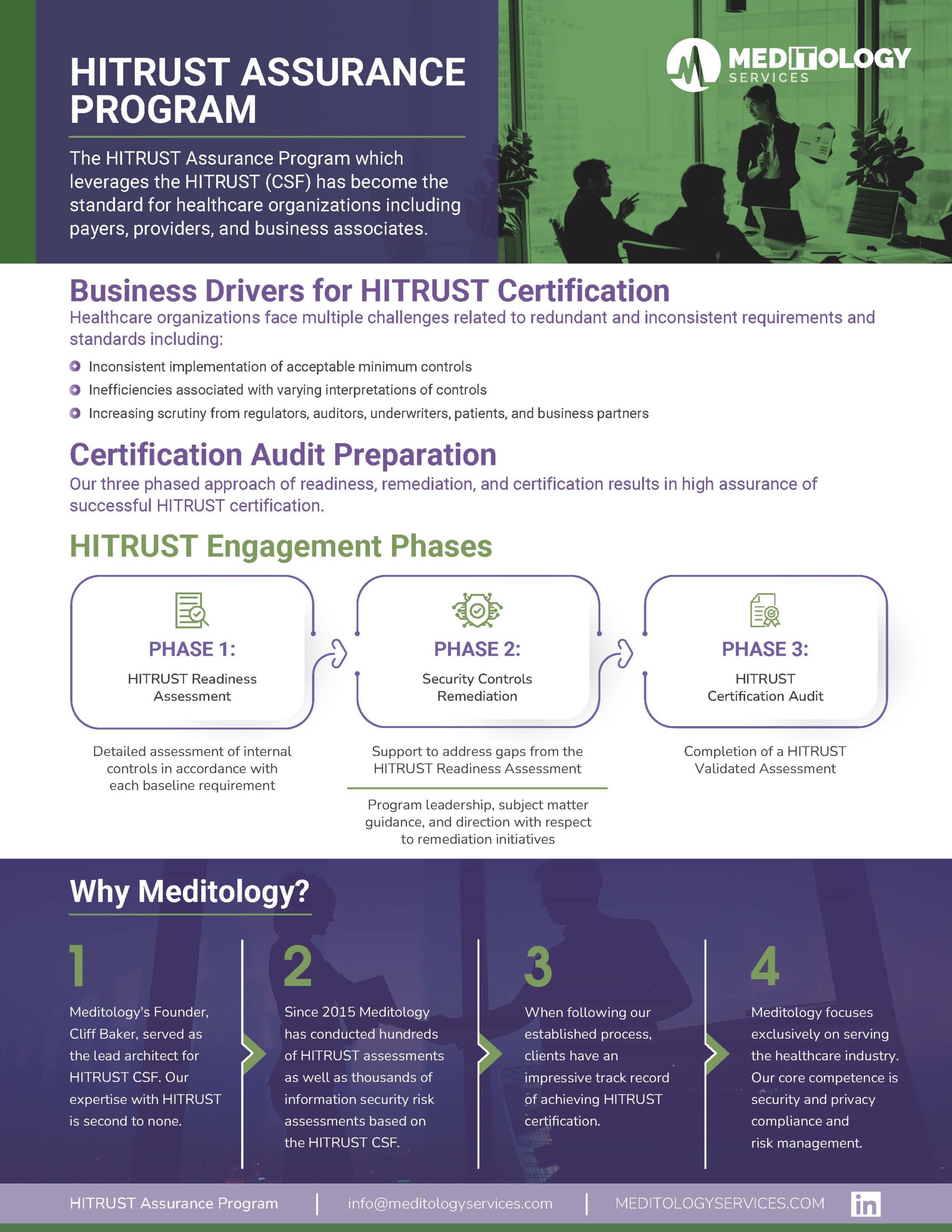 HITRUST Assurance Program - Meditology Services